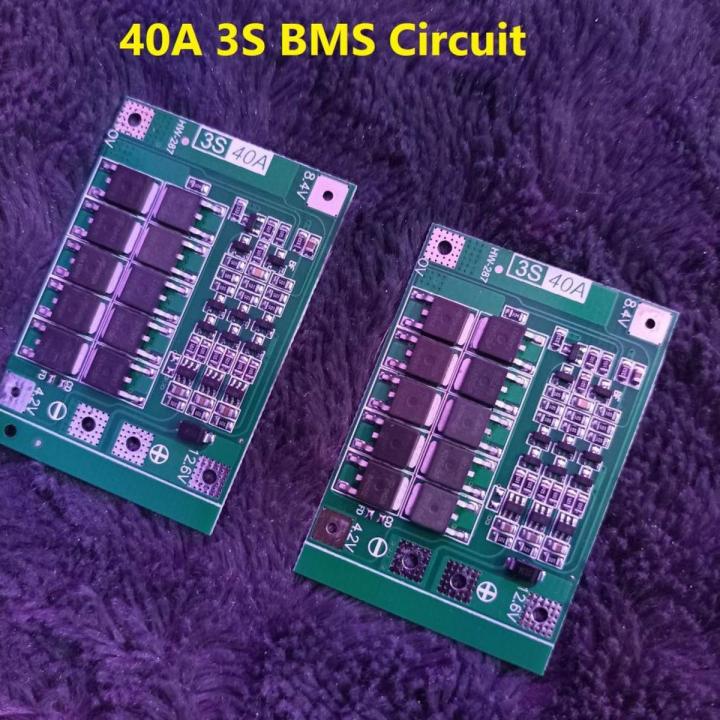 40A 3S BMS Circuit 12V 40A Protection Circuit 12V BMS 40A 11.1V 12.6V ...