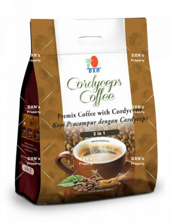DXN Cordyceps coffee 3 in 1-20 pack×21 gm | Daraz.com.bd