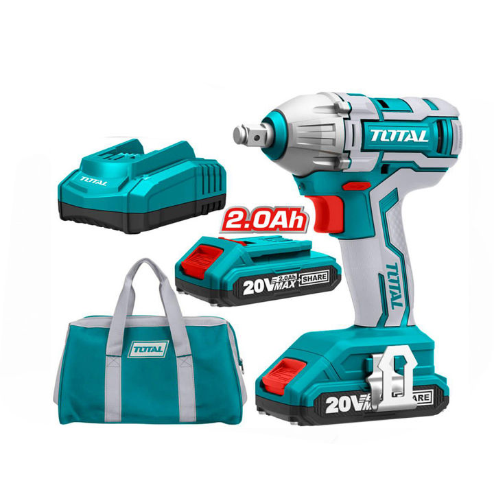 Lithium-Ion Impact Wrench 20V Dual Battery Total-TIWLI2001 | Daraz.com.bd