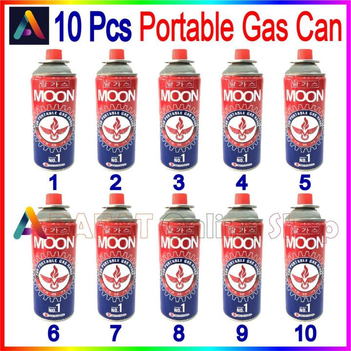10 Pcs Moon Butane Gas Can for portable burner / Portable Gas Stove Gas ...