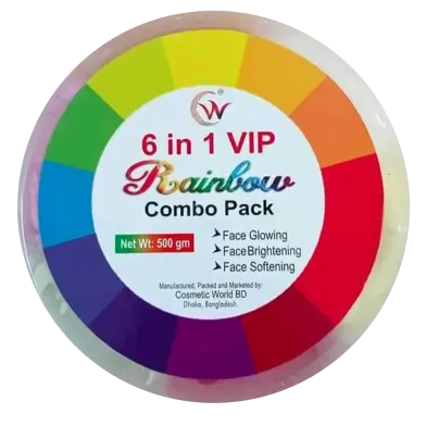 6 in 1 Rainbow Combo Face Pack 500gm | Daraz.com.bd