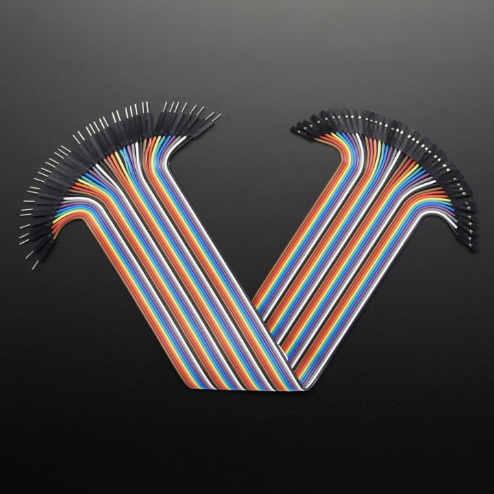 M-F 40Pcs Set Jumper Wires MALE To FEMALE Ribbon Set Connecting Wire ...