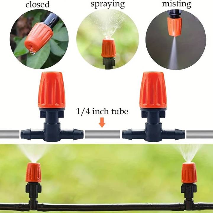 Drip Irrigation System Nozzle 10 piece Water Control Sprayer Plant Self ...