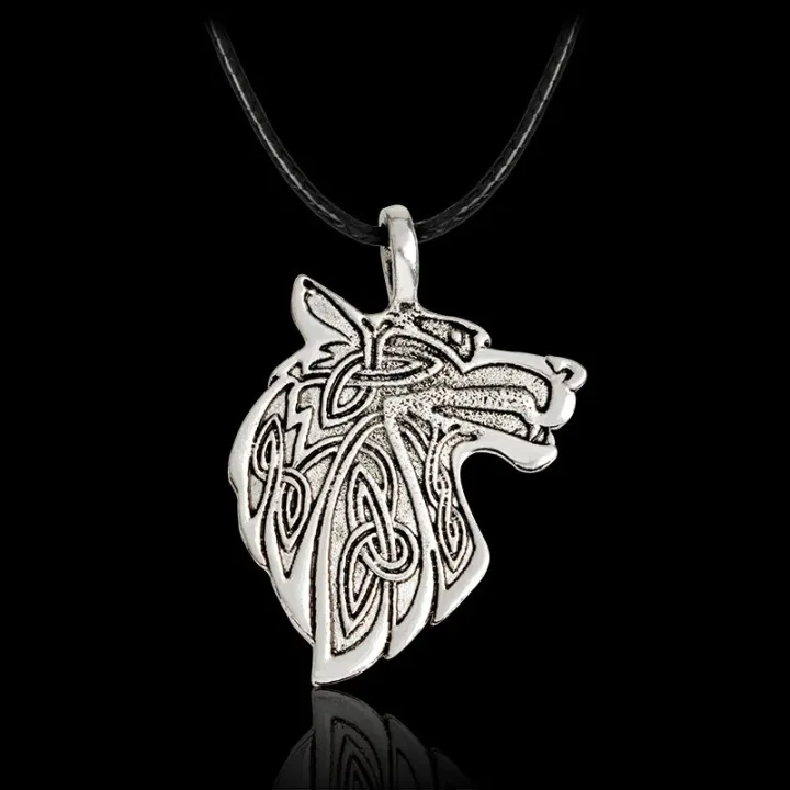 【Lejia】Viking Wolf Fox Norse Viking Necklace For Talisman Original Wild ...