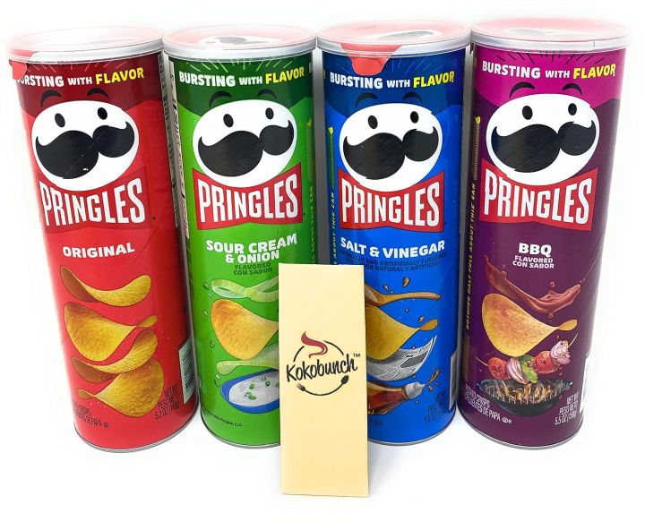 Pringles Chips Variety Pack - Original, Sour Cream & Onion, Salt ...