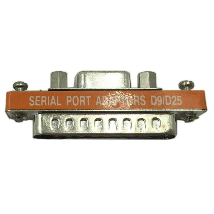 DB9 Female to DB25 Male Mini Serial Port Cable Adapter Gender Changer ...