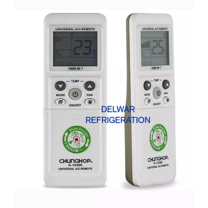 Air Conditioner Master Remote Chunghop K 1038e Bd
