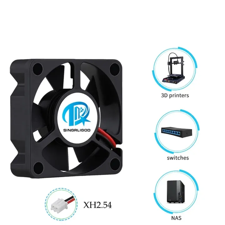 【3C VictoryEagle】30mm 3D Printer Cooling fan 5 12 24V 30mm*30mm*10mm 2 ...