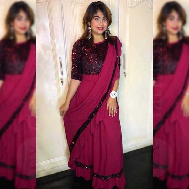 Diamond Georgette Long Gown Dress for Women - Elegant & Exclusive ...