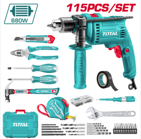TOTAL 115 Pieces Multi-purpose Tools Set THKTHP1152 | Daraz.com.bd