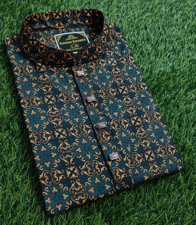 Men's Panjabi print work Exclusive Collection Panjabi For Men | Daraz ...