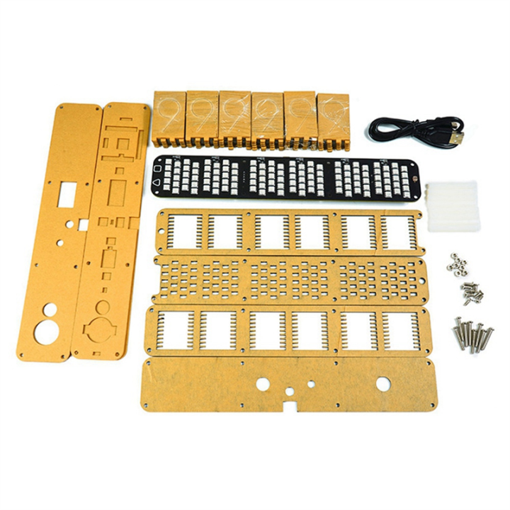 Digital LED Alarm Clock Kit Large Font 6-Digit Electronic Clock Bulk ...