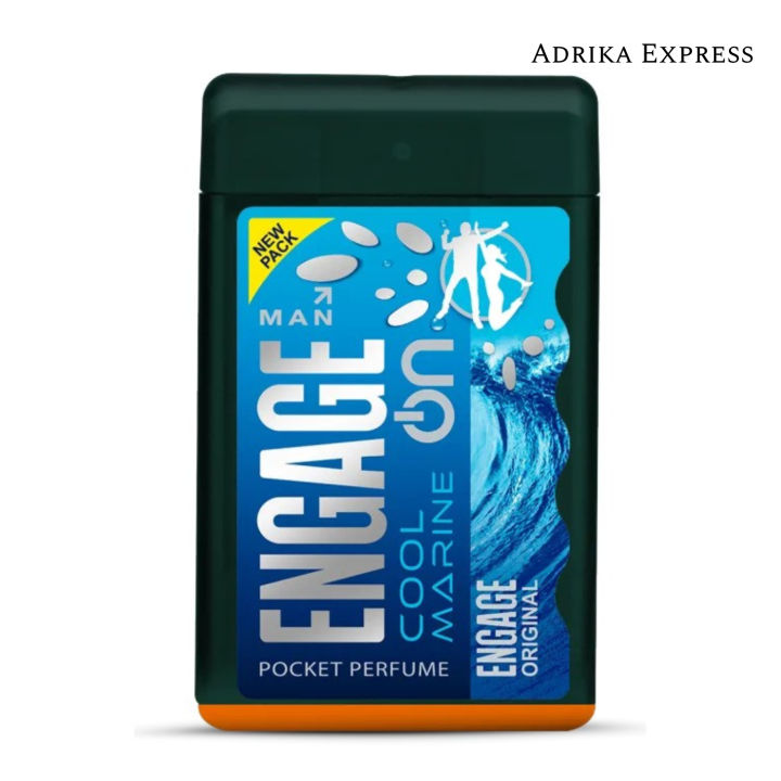 Engage ON Cool Marine Pocket Perfume For Men, Citrus & Fresh Fragrance Scent, Skin Friendly ...