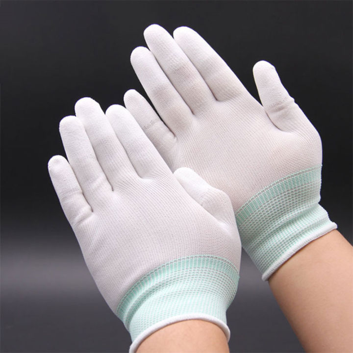 Anti Static ESD Electronic Working Gloves Pu Finger PC Antiskid for Garden Huiye | Daraz.com.bd
