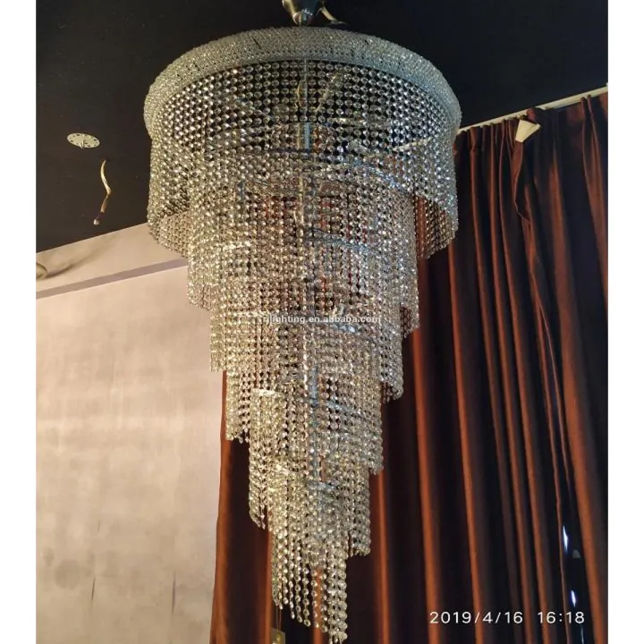 Luxury Crystal Spiral Chandelier | Daraz.com.bd