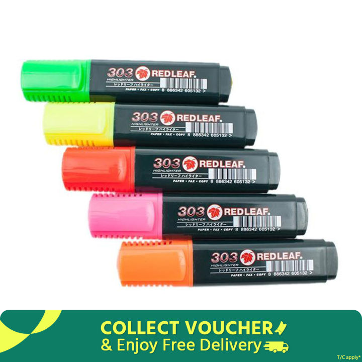 Red Leaf 303 Highlighter Pen 5 pes multicolour set | Daraz.com.bd