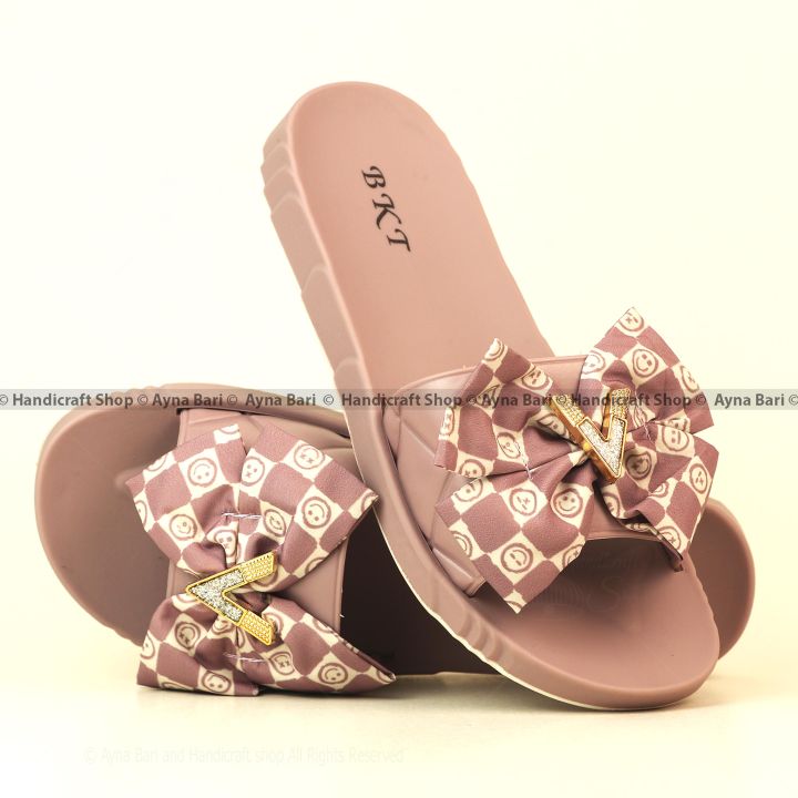 Slipper for Girls Sandal for Women | BKT JJ-888 Bow V | house slipper ...