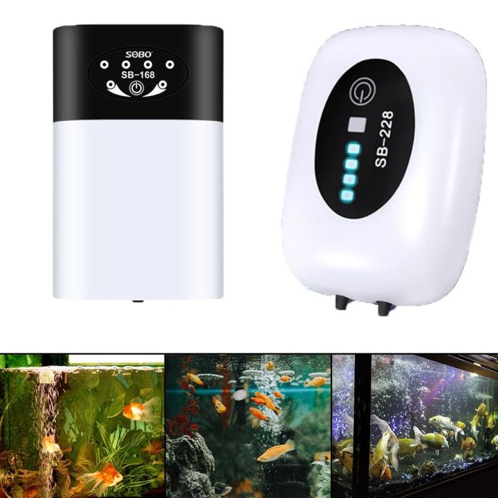 【support】 Portable Ultra Silent Dual-Purpose Aquarium Pump Exhaust Air ...