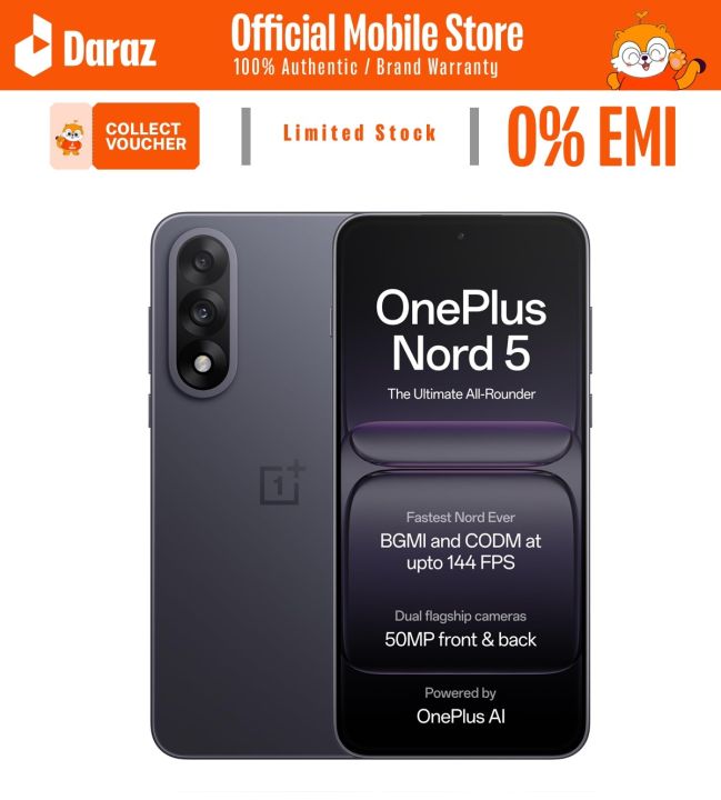 OnePlus Nord 5 5G 12GB/512GB | Snapdragon 8s Gen 3 | Official | Daraz ...