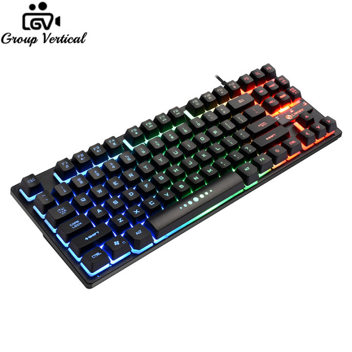 Group Vertical K87 Wired 87 Keys Mechanical Gaming Keyboard Rgb Backlit For Pc Gamer | Daraz.com.bd