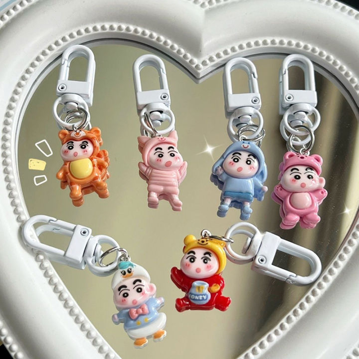 Crayon Shin-chan Keychain Cute Keyring Backpack Earphone Case ...