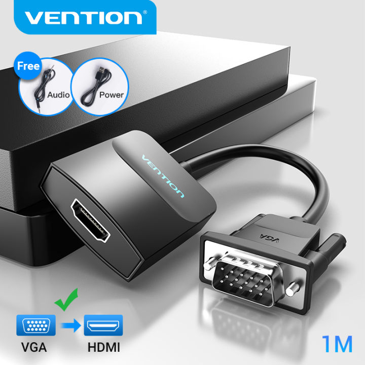 Vention VGA to HDMI Adapter 1080P VGA Male to HDMI Female Converter ...
