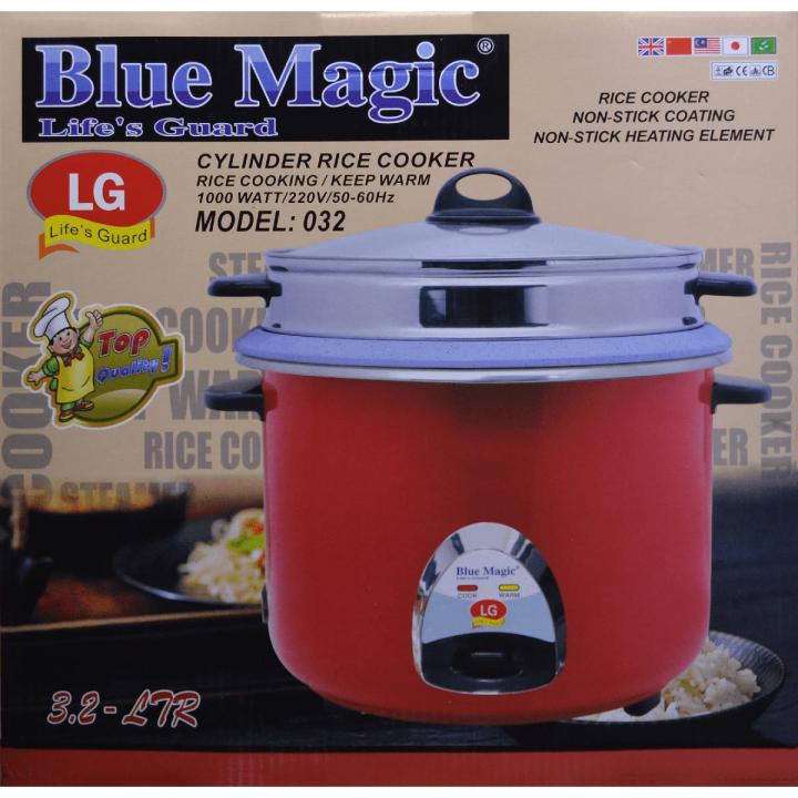 Blue Magic 032 Rice Cooker Double Pot Red 3.2L | Daraz.com.bd