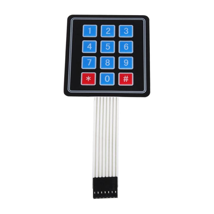 New 4 X3 12 Key Matrix Array Membrane Switch Keypad Keyboard For Arduino Bd
