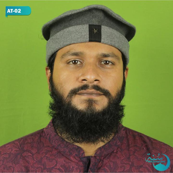 Ash Color Beautiful Design Islamic Items Afghan Star Pakol Tupi For Men ...