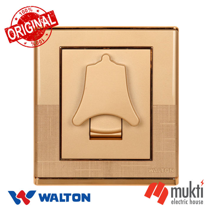 WALTON FIONA GOLD Series Door Bell Push Calling Doorbell Switch ...