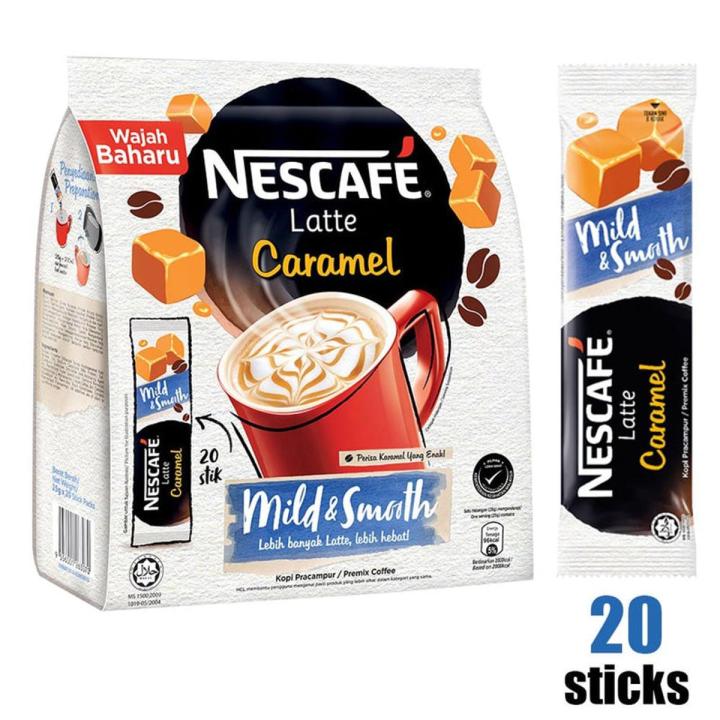 Coffee 3In1 Caramel_Latte Instant Coffee Packets 20 sticks | Daraz.com.bd