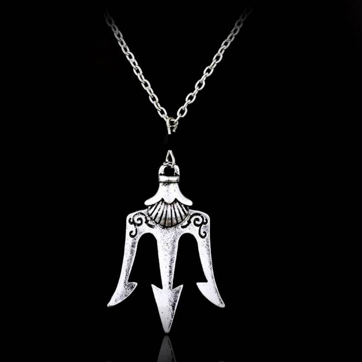 【VisioN Shop】dongsheng Percy Jackson Trident Poseidon Vintage Necklace ...