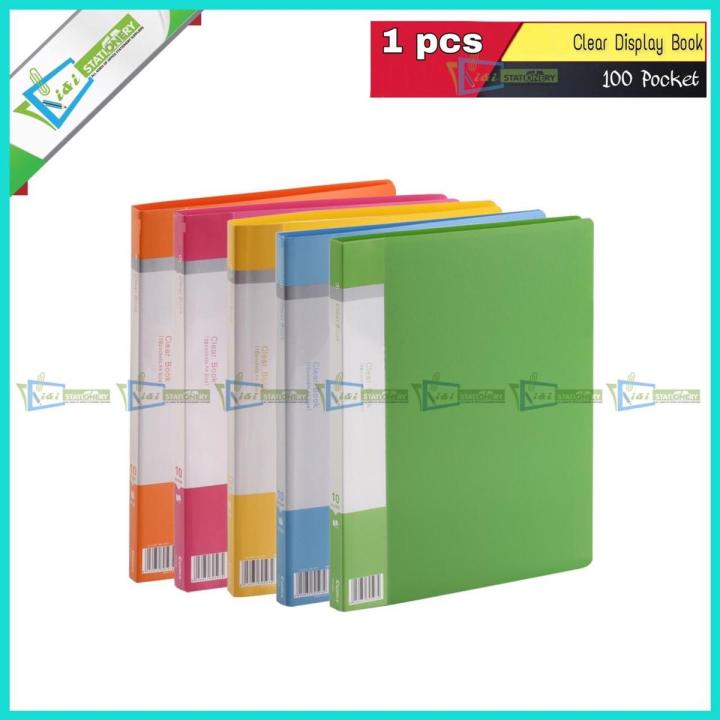 Plastic File Folder Display Presentation Book, A4 Size 100 Pocket ...