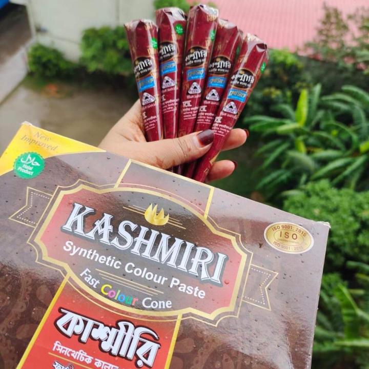 Kashmiri Fast Colour Cone Mehedi - 3psc - mehedi design sticker paper ...