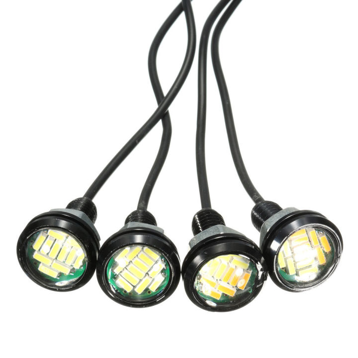 12 LED Eagle Eye Lamp Car Up Reverse Lamp Daytime Running Light DRL ...