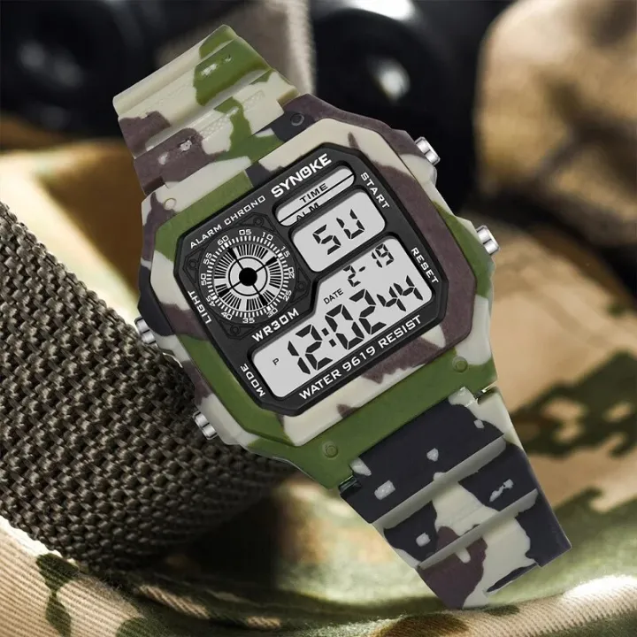 SYNOKE Military Men Watch Digital Waterproof Outdoor Sports Watches ...