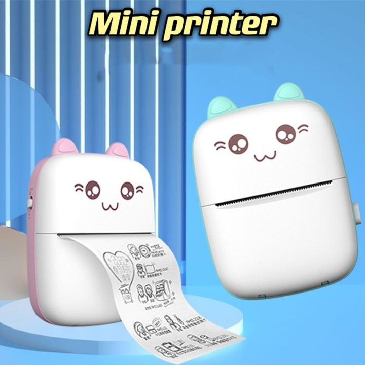 Portable Thermal Mini Printer 58mm Label Sticker Printer and Photo ...