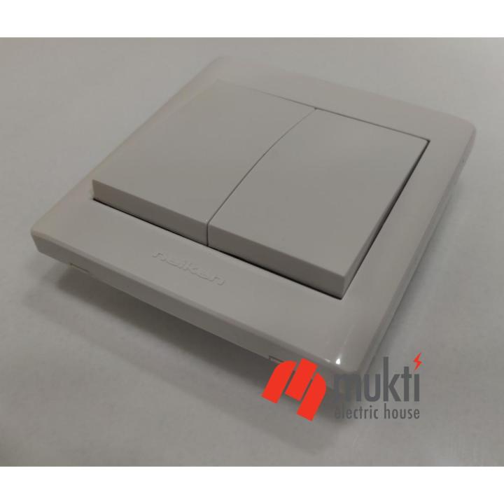 neiken Made in Malaysia Two 2 Gang 10A 2Gang Switch Socket | Daraz.com.bd