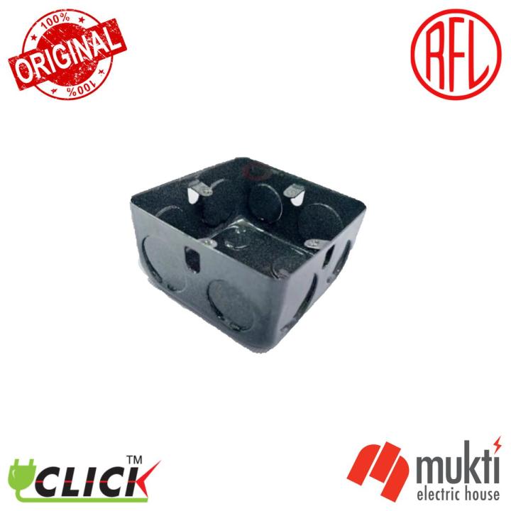 Click One Gang MK Metal Junction Box for Electrical Single Mold Round ...