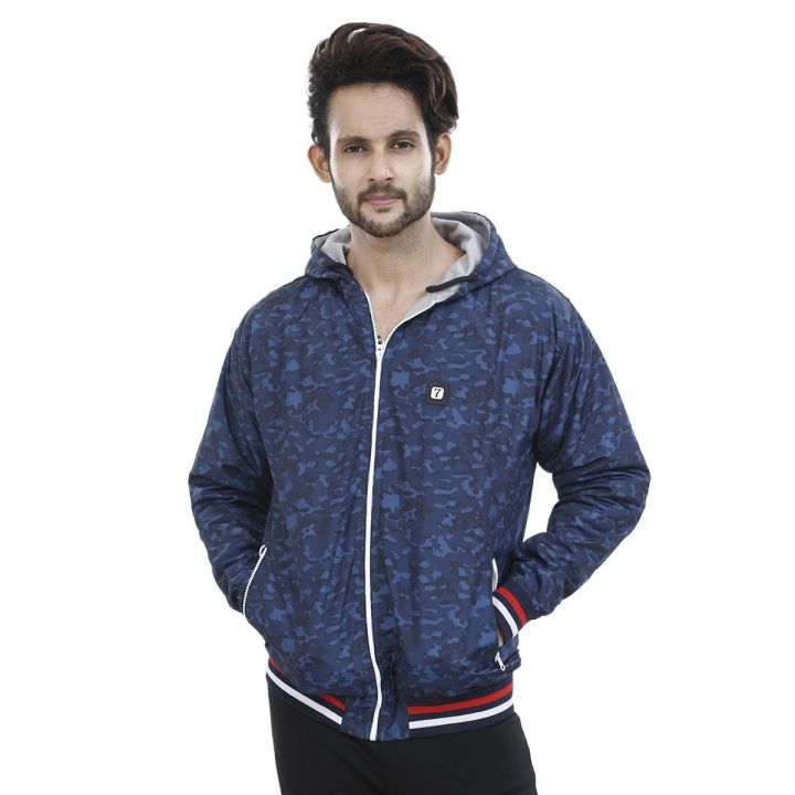 Printed blue jacket for men 2025 new collection | Export quality jacket ...