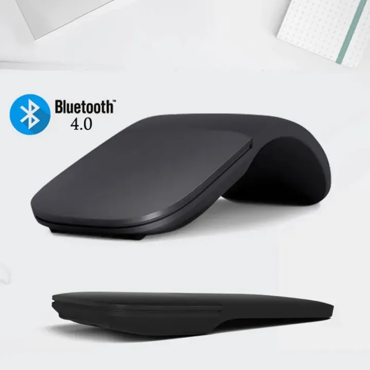 Bluetooth 4.0 Folding Wireless Mouse Arc Touch Roller Computer Silent ...