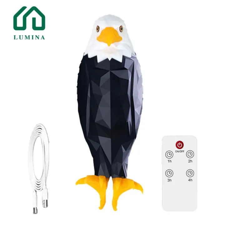 Lumina Eagle Led Lamp 3d Eagle Wall Lamp with Remote Control Stunning ...