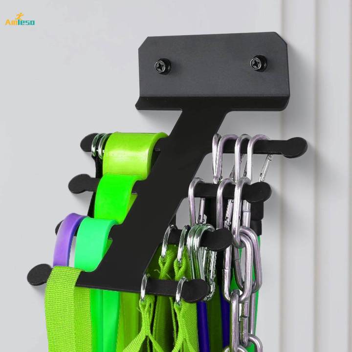 Resistance Rack Band Storage Hanger Fitness Workout Gear Organization ...