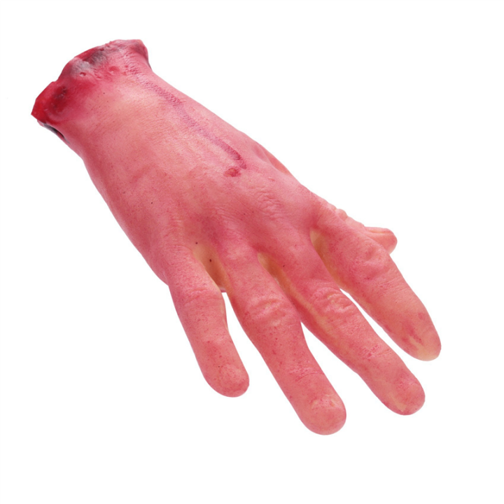 4X Bloody Horror Scary Halloween Prop Fake Severed Life Size Arm Hand ...