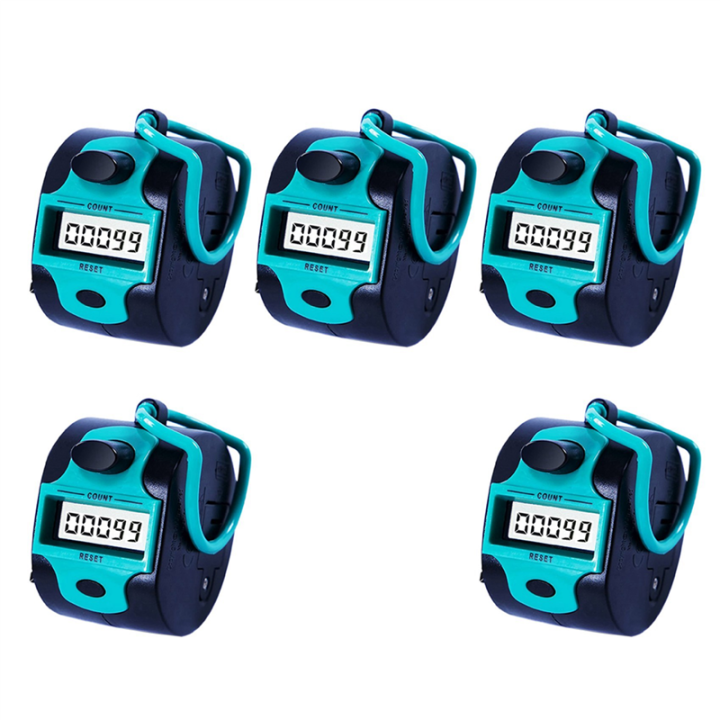 5X Counter Electronic Clicker Manual Digital Counter Finger Ring ...