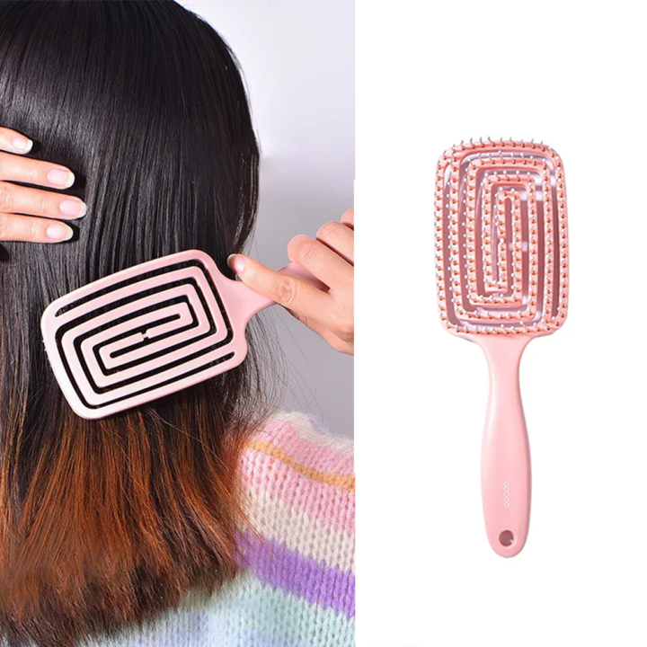 New 2024 Femal Bend Massage High Vertex Top Hair Comb Rib | Daraz.com.bd