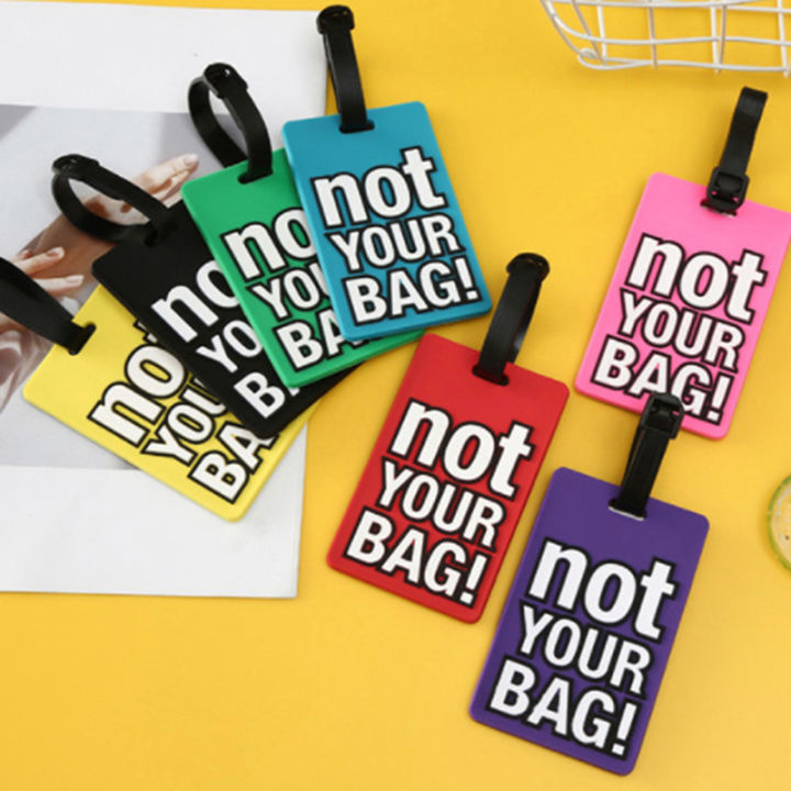 Creative Letter "Not Your Bag" Cute Travel Accessories Luggage Tags ...