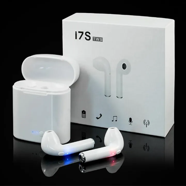 i7s TWS Mini Wireless Bluetooth Earbuds with Charging case and Mic ...