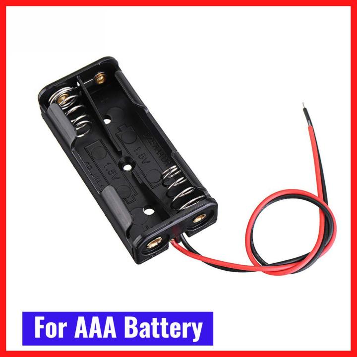AA Battery Case, 2 Slots AAA Battery Box Battery Holder Board with ...