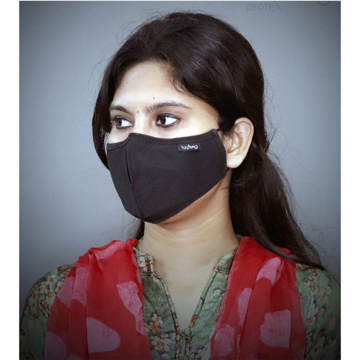 [Pack of 01] Turaag ProteX Reusable Face Mask for Women - Black | Daraz ...